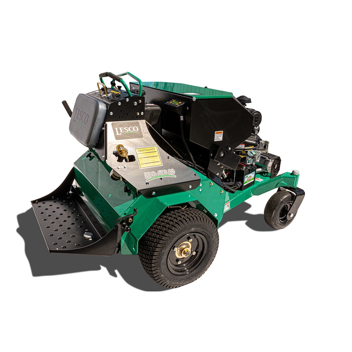 LESCO Pro-Aer 36 in. Ride On Aerator 32 HP Vanguard V Twin w/ Seed Box ...