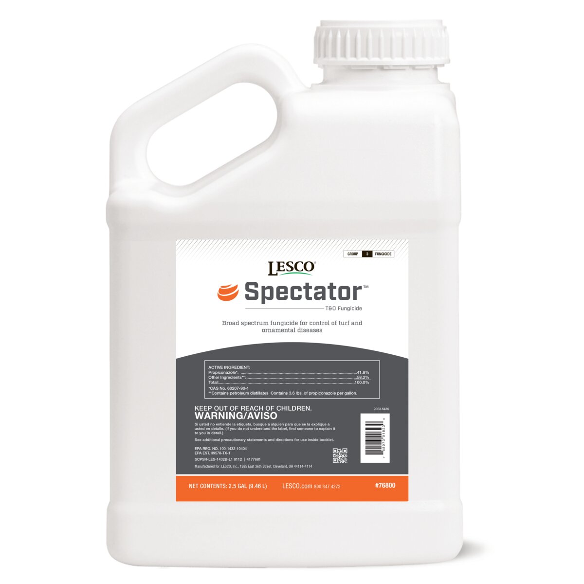 LESCO Spectator T&O Systemic Liquid Fungicide 2.5 gal. Jug | SiteOne US