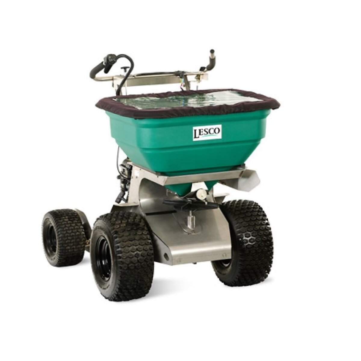 LESCO Granular Spreader Model 100 Stainless Frame 200 lb. Hopper 18 in ...