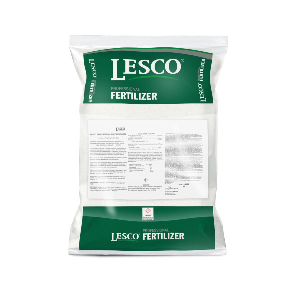 LESCO 21-0-0 100% AS 24% S Turfgrass Granular Fertilizer 50 lb. Bag ...