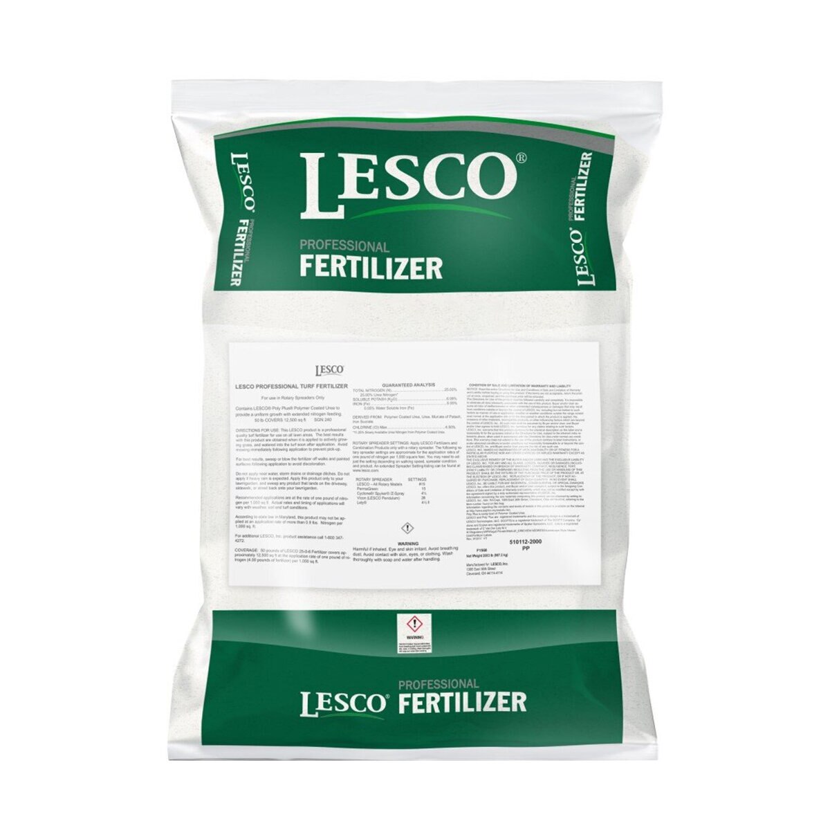 LESCO GRO 24-5-11 60% PolyPlus OPTI45 Spar-TECH 8% S Turfgrass Granular ...
