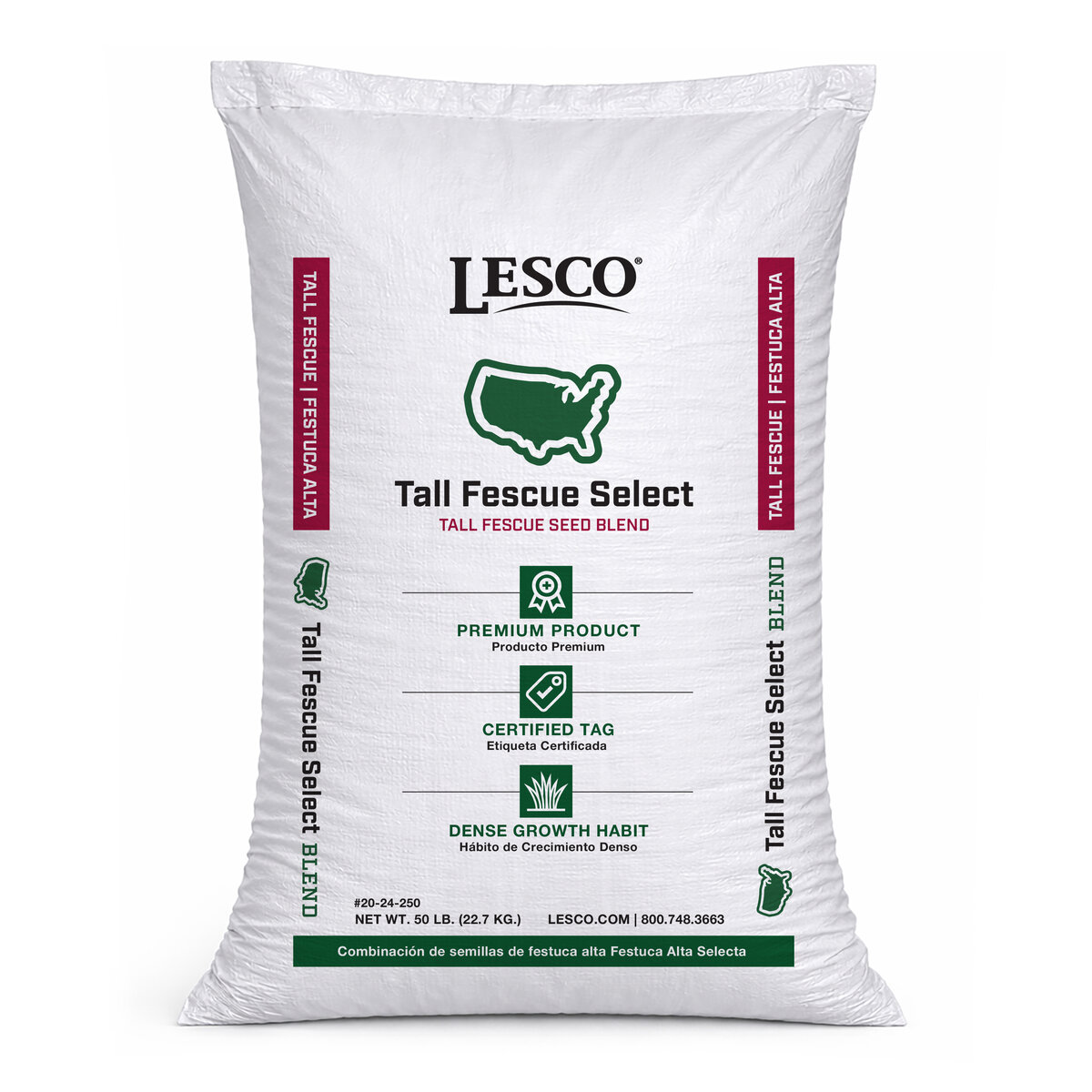 LESCO Opti-Root Tall Fescue Seed Blend (Treated/Cert) 50 lb. Bag ...
