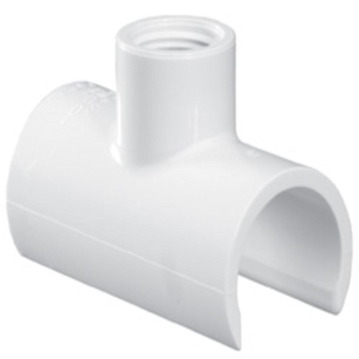 Lasco Sch 40 PVC Snap-On Saddle Tee 1 in. x 1/2 in. Snap-On x FIPT ...