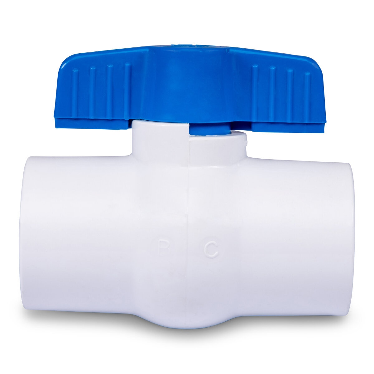 Lasco Colonial 491 Commercial Ball Valve PVC White 1-1/2 in. FIPT with ...