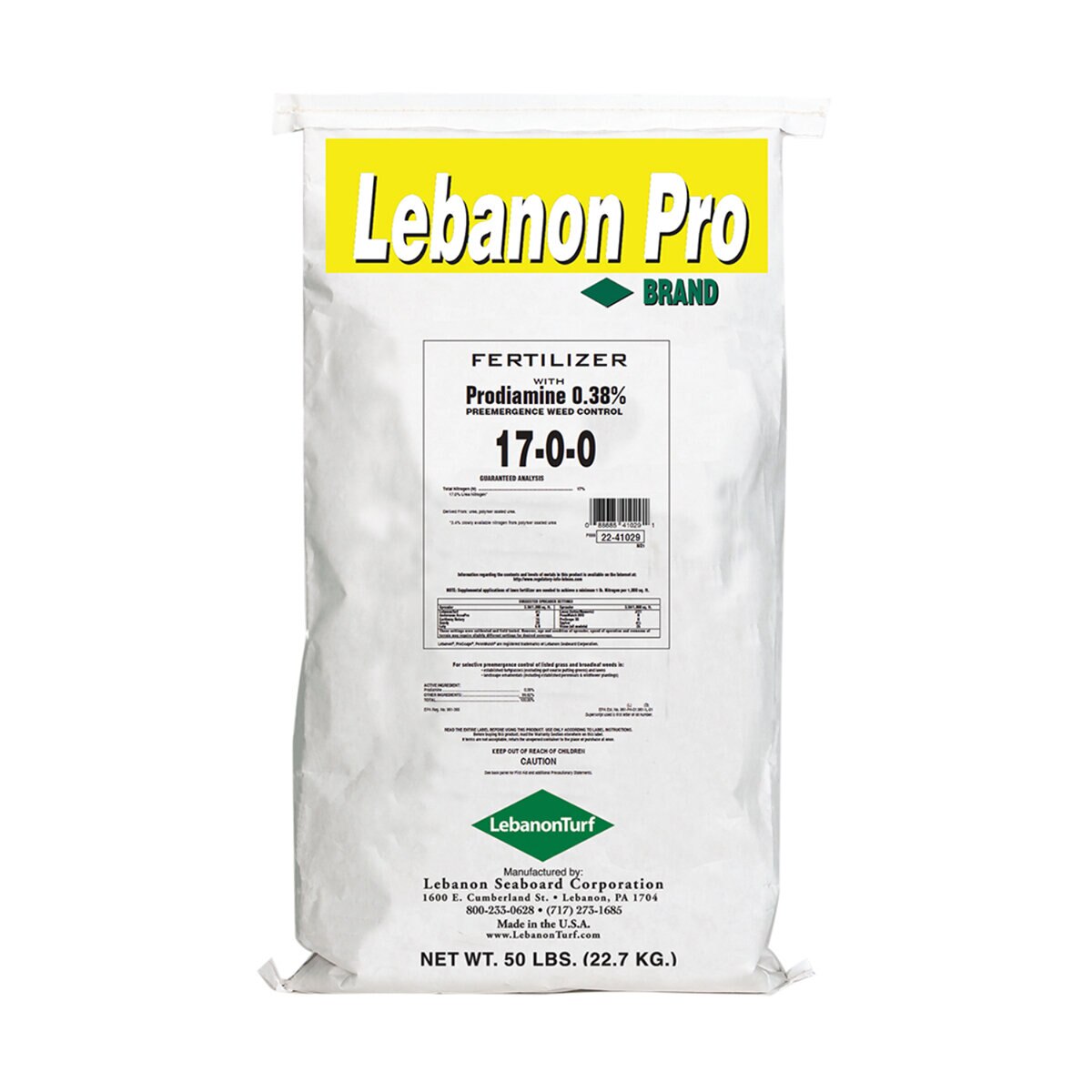Lebanon Pro Prodiamine 0.38% 17-0-0 20%CRN Pre-Emergent plus Fertilizer ...