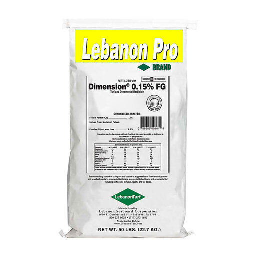 Lebanon Pro Dimension 0.15% 10-2-4 50%LSN Pre-Emergent Herbicide Plus ...
