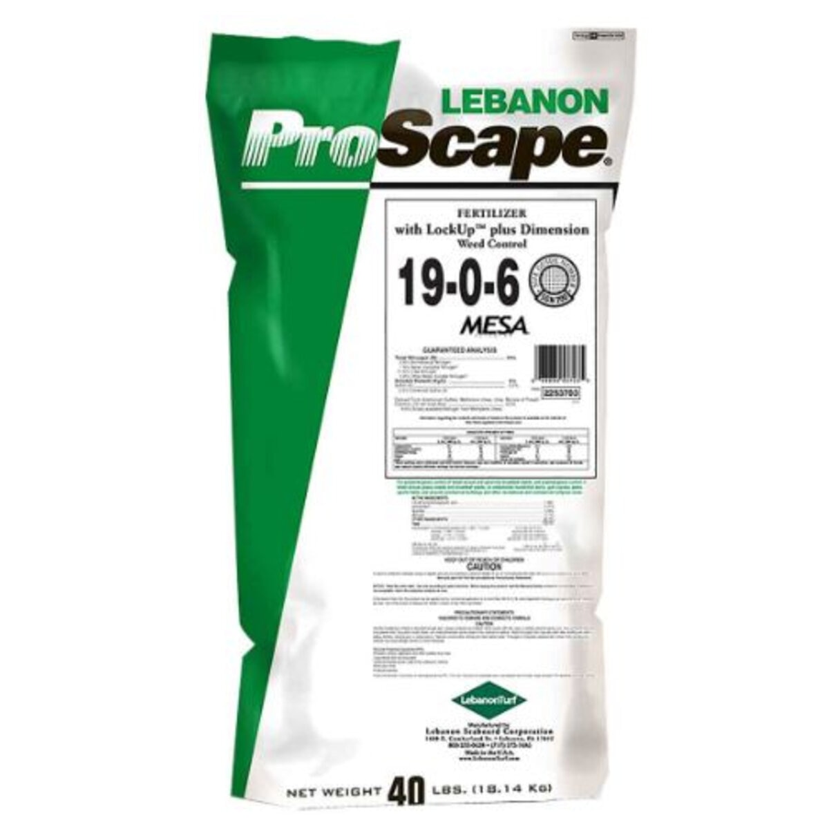 ProScape 19-0-6 40% MESA Dimension 0.17% + LockUp Fertilizer 40 lb ...