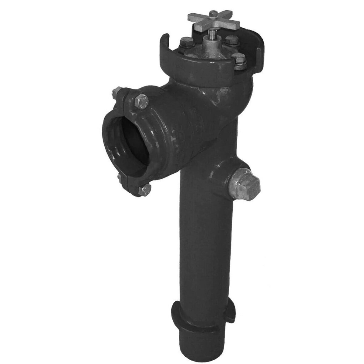 Leemco Lateral Angle Valve Ductile Iron 2 in. x 18 in | SiteOne US