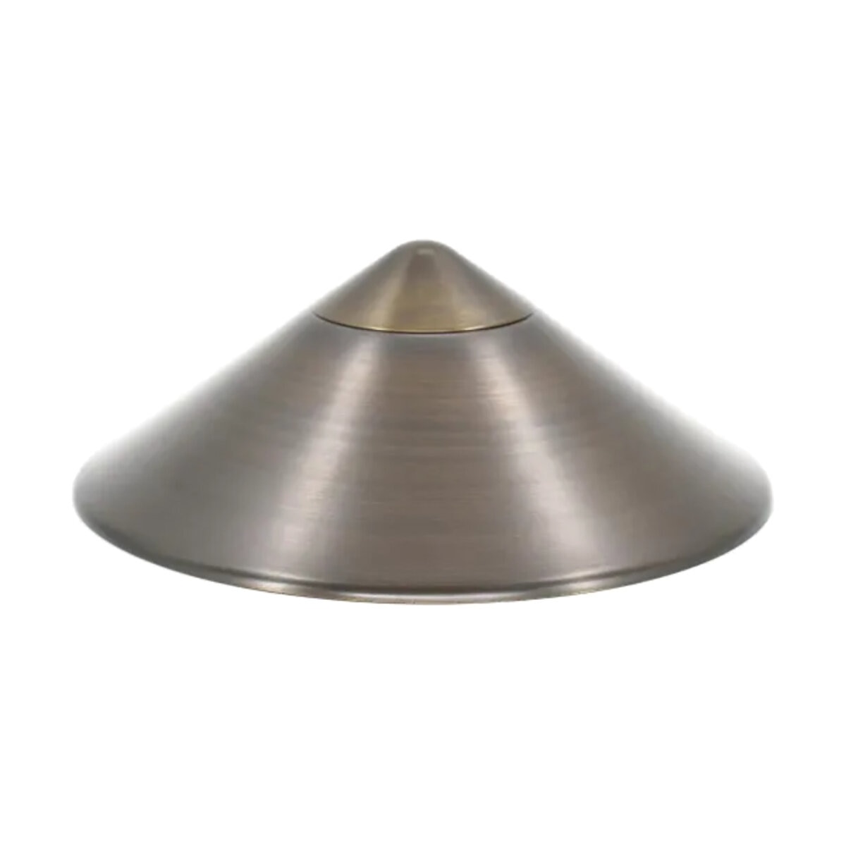 Lumien Brass Standard Path Light Cap Triangular Antique Finish 8 in ...