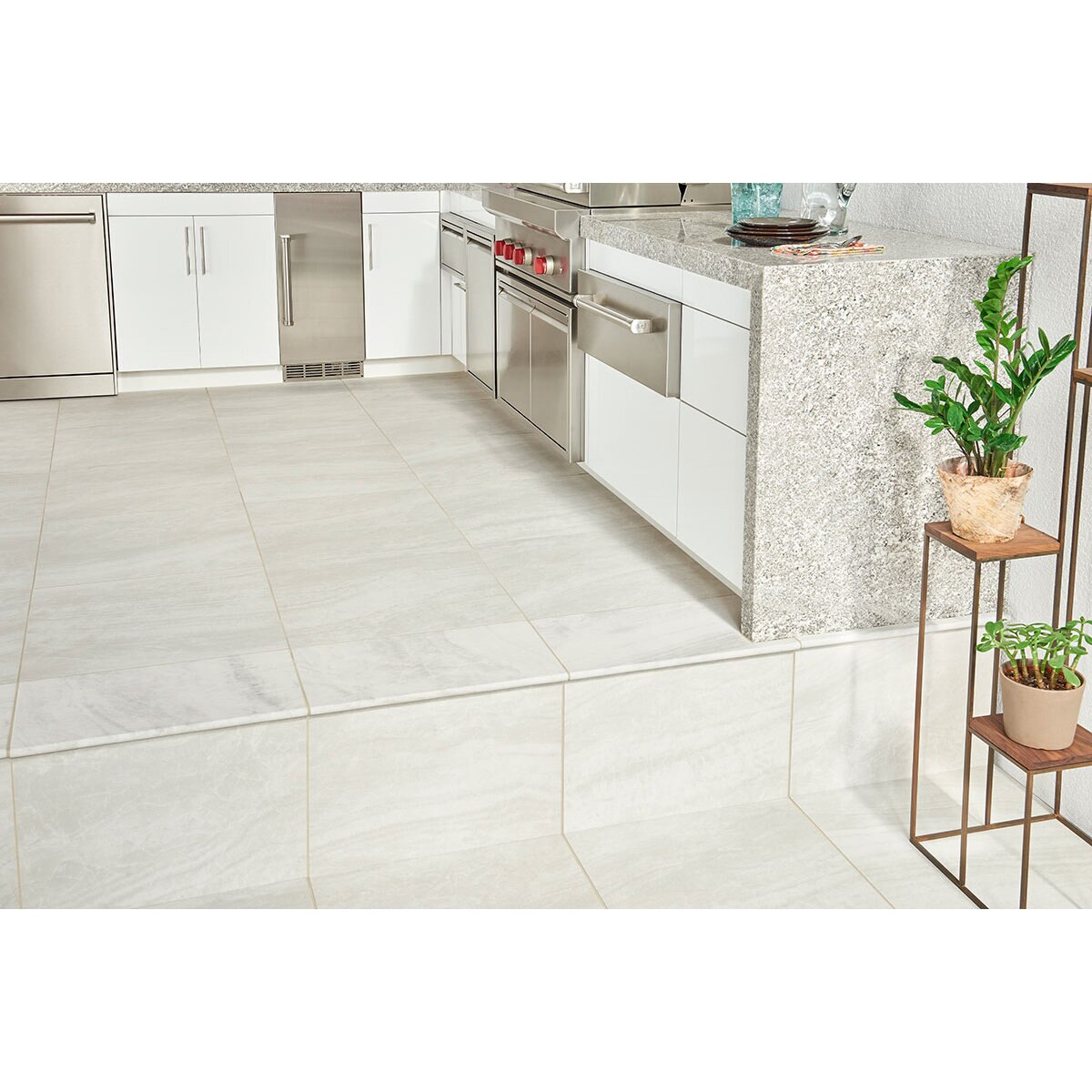 MSI Arterra Porcelain Paver Matte Praia Gray 24 in. x 48 in. (16 sq. ft ...