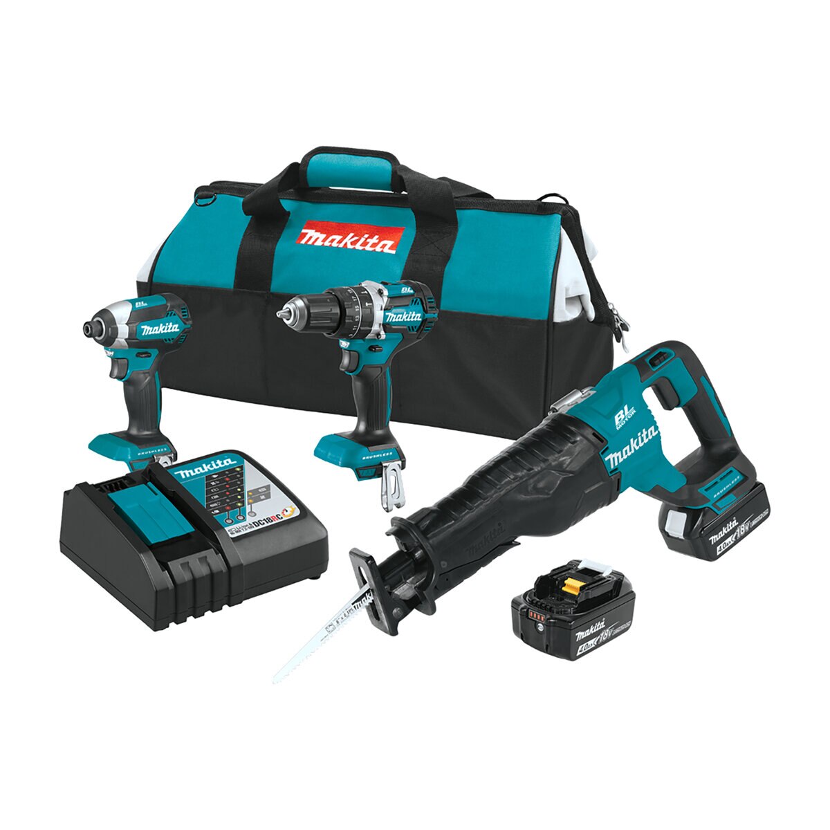Makita LXT Brushless Cordless Sub-Compact 3 pc. Combo Kit 18V | SiteOne US