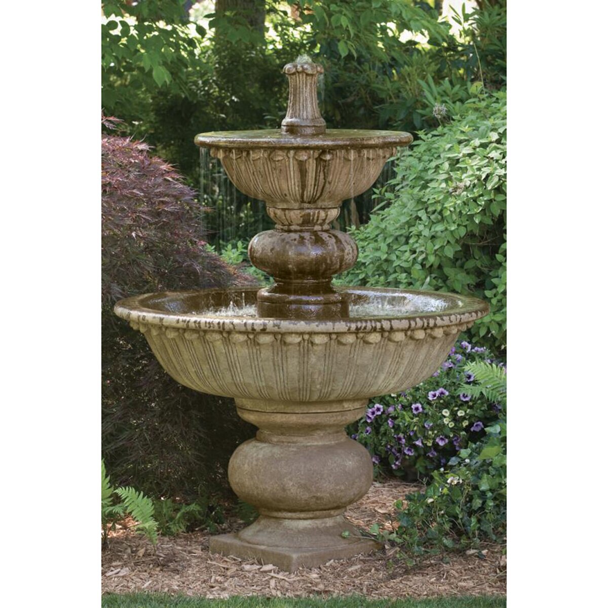 Massarelli Fountain Florentine with Globed Pedestal 50-1/2 in. x 67 in ...