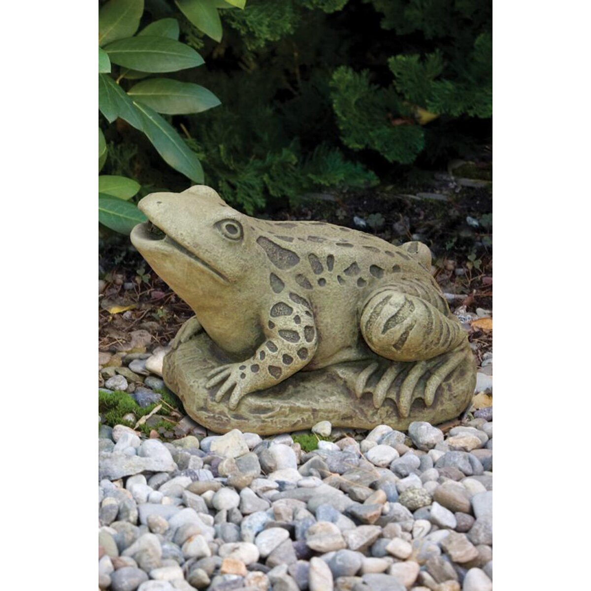 Massarelli Statue Large Frog Plumbed 11-1/2 in. x 13-1/2 in. x 8-1/2 in ...