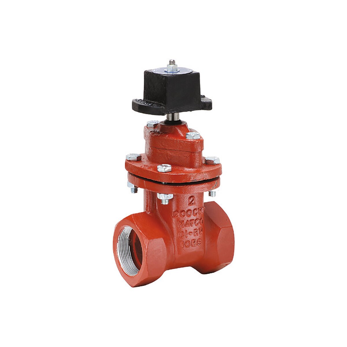 Matco-Norca Gate Valve 3 in. Threaded Cast Iron Resilient Wedge w/ Non ...
