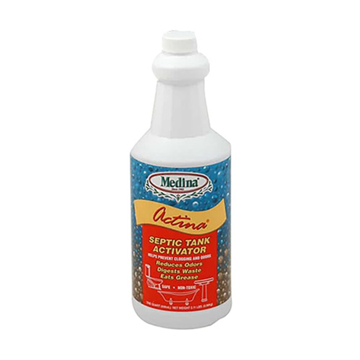 Medina Actina Septic Tank Activator Granular Concentrate 1 qt. Bottle ...