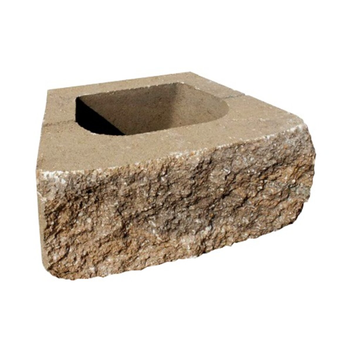 Midwest Block Brutus Rustic Wall Block 18 in. x 12 in. x 8 in. Tan (36 ...
