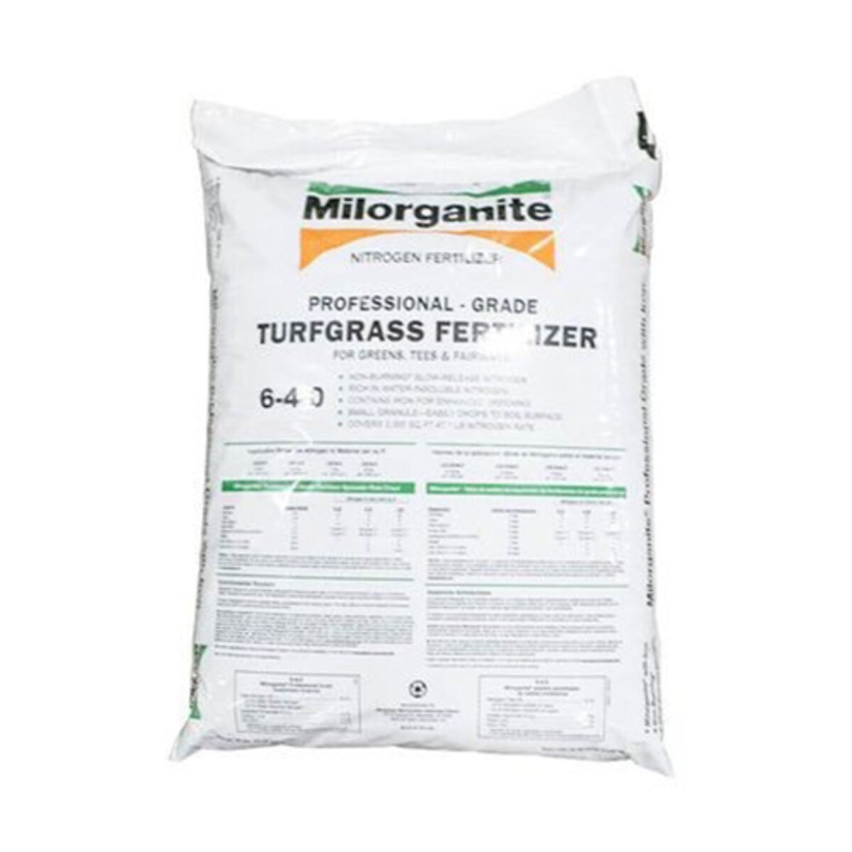 Milorganite Professional Grade Fertilizer 6-4-0E 2.5Fe 1.2Ca 50 lb ...