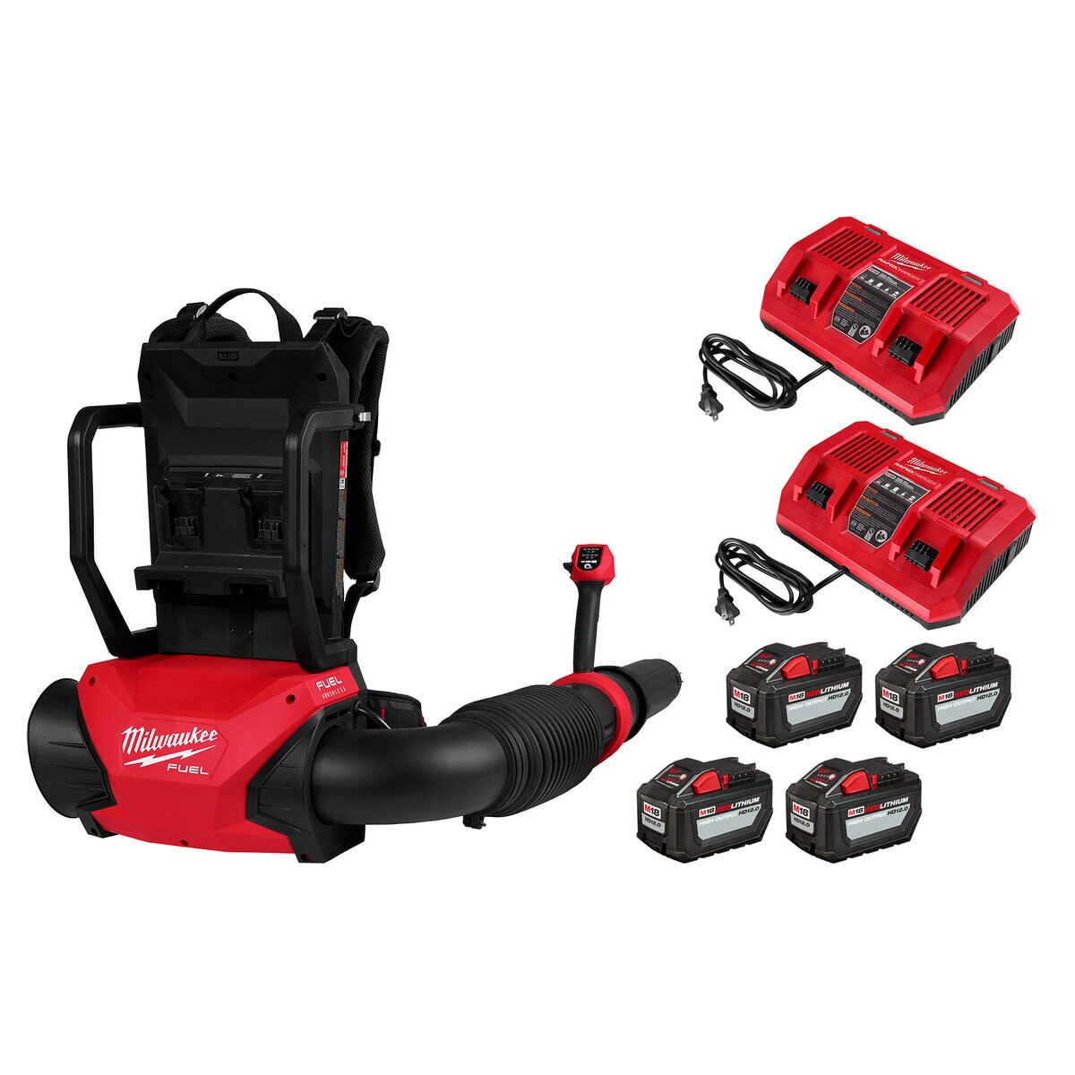Milwaukee M18 FUEL Brushless Dual Battery Backpack Blower Kit | SiteOne US