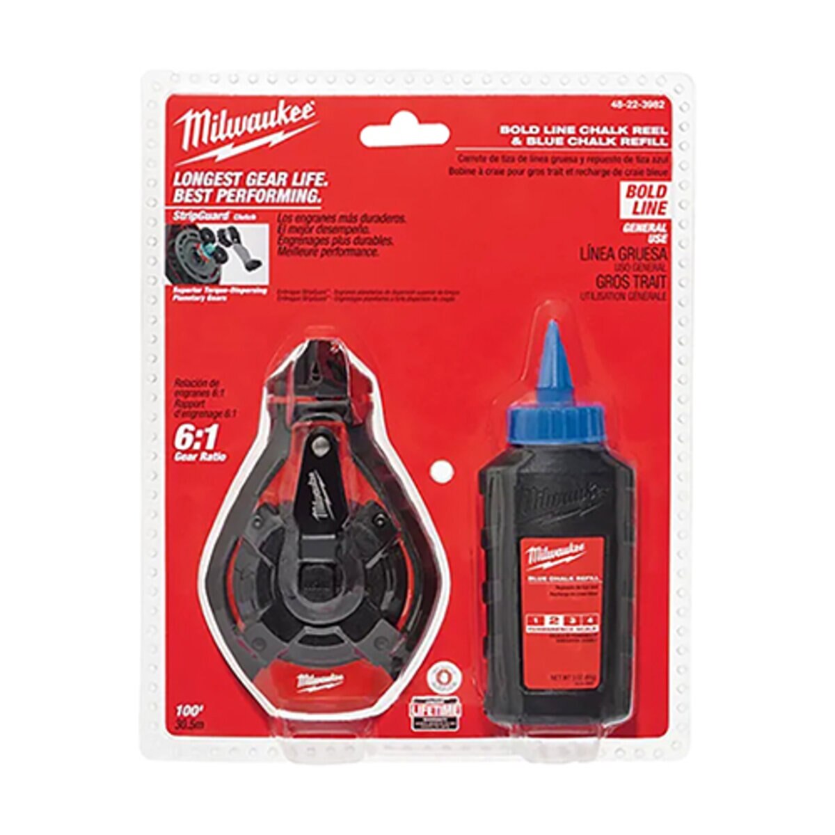 Milwaukee 100 ft. Bold Line Kit with Blue Chalk | SiteOne US