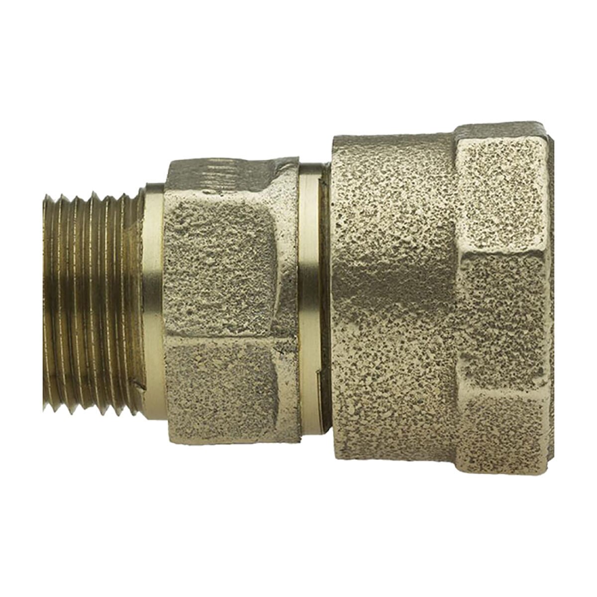 Mueller Straight Coupling Brass 1-1/2 in. Cts x Mipt | SiteOne US
