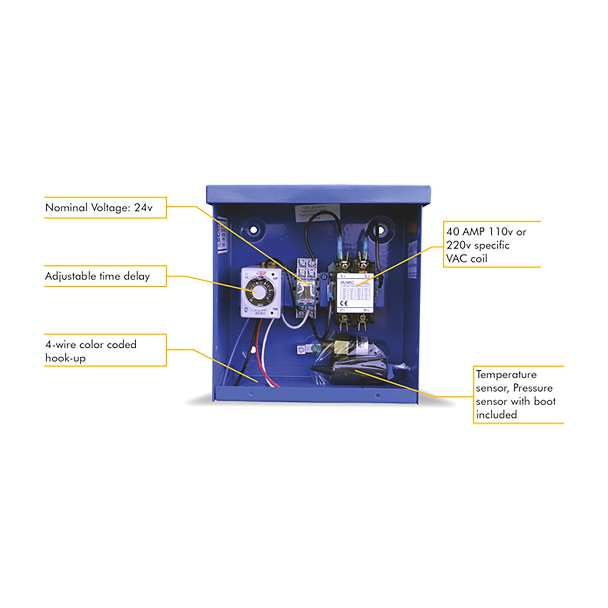Munro 2-Wire Decoder Smart Box Blue Stainless Steel 8 in. 2 HP 220V 1 ...