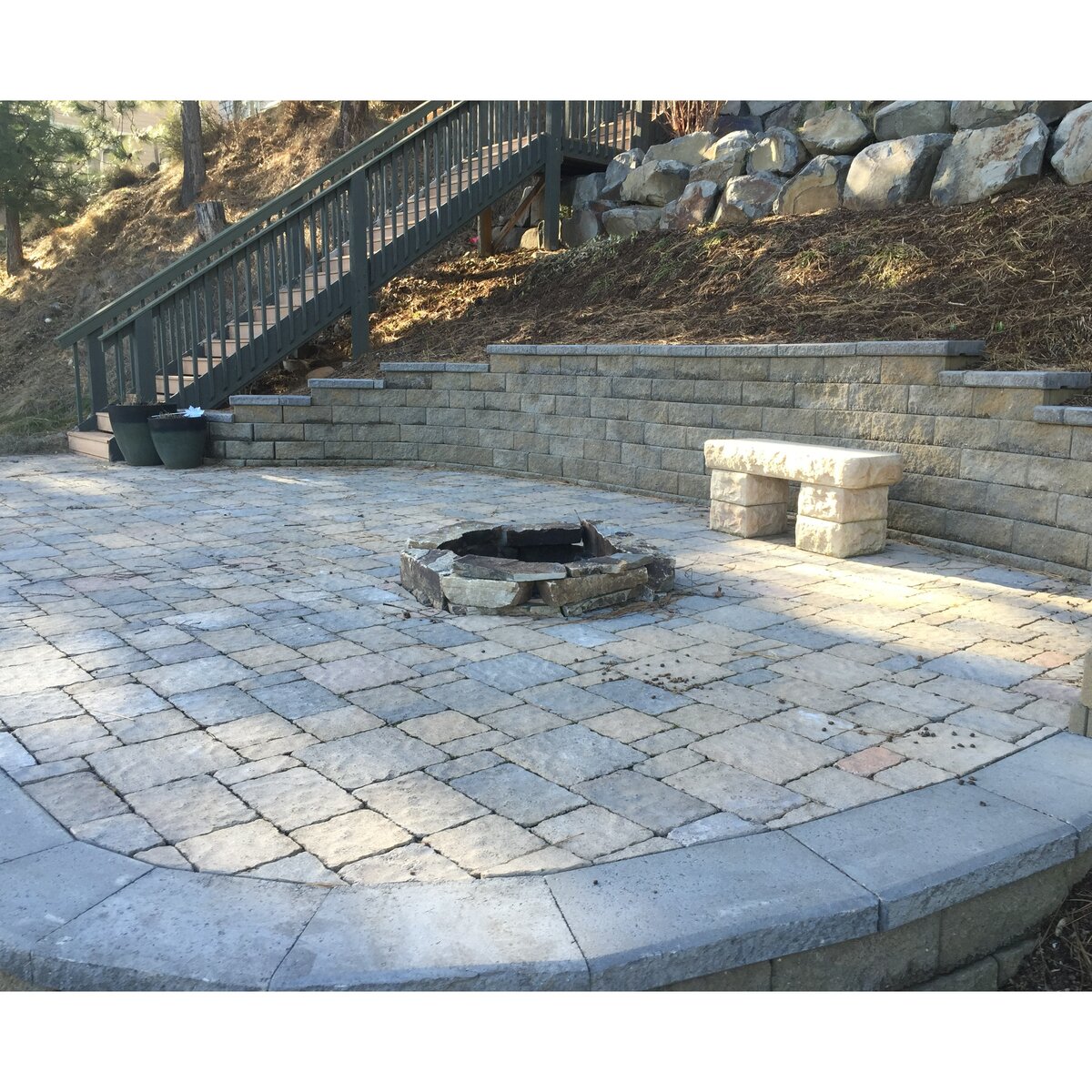 Mutual Materials Manorstone Wall Flat Face Straight Side Wall Summit ...