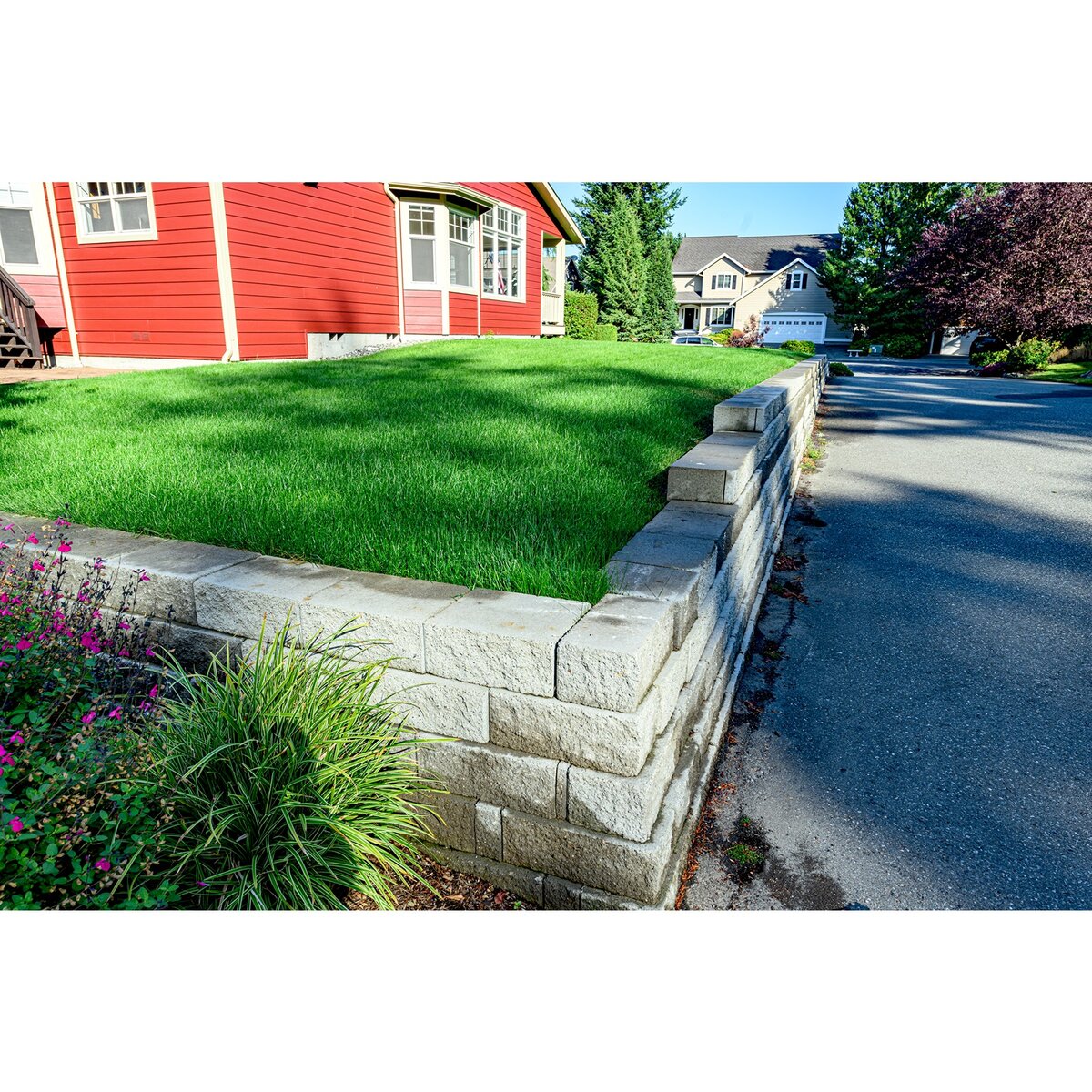 Mutual Materials Cornerstone F-100 Wall Natural Gray Near Vert 8 in. x ...