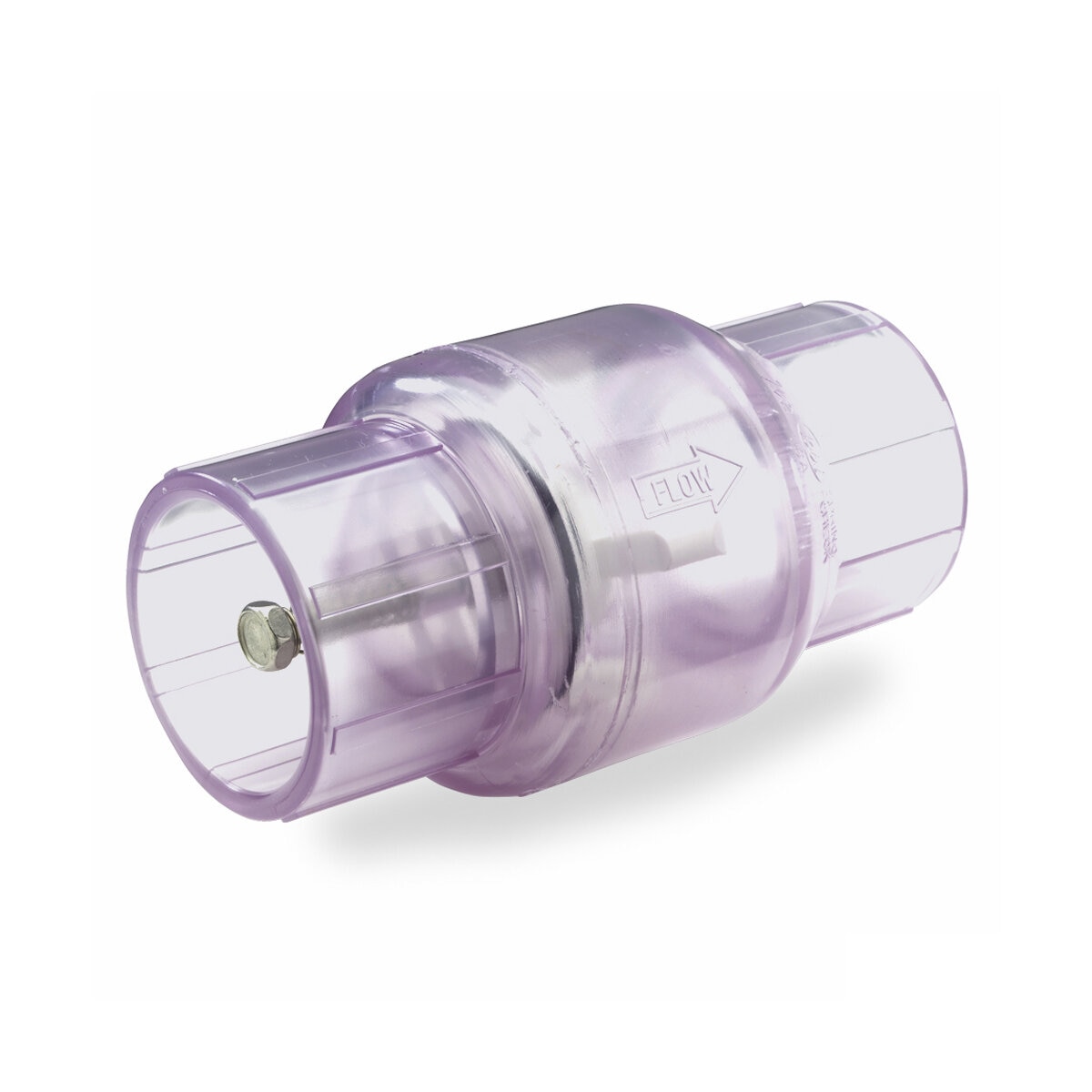 NDS FloControl Series 1011 Spring Check Valve Clear PVC 1-1/2 in. Slip ...