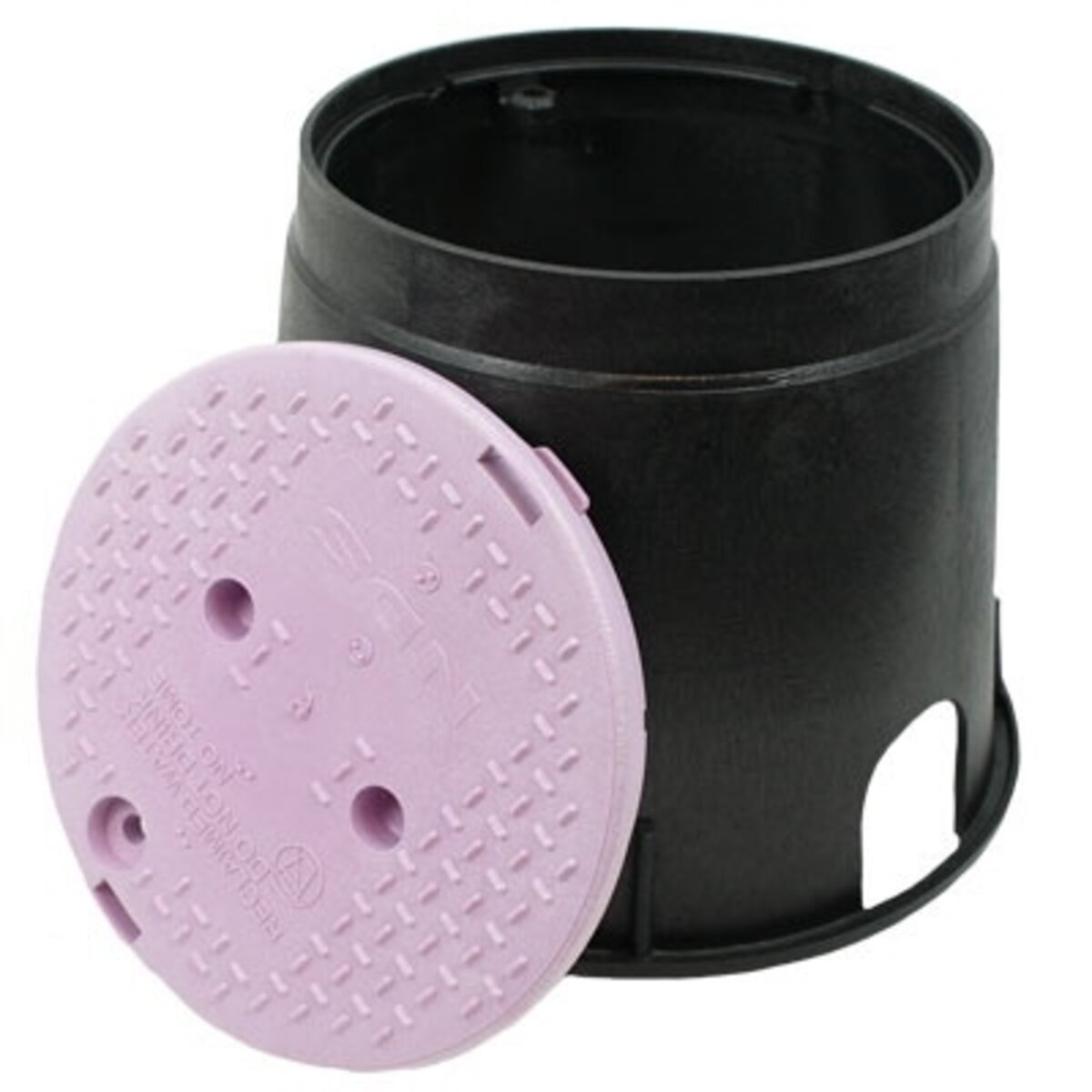 NDS Standard Valve Box Round 10 in. Black Overlapping RW | SiteOne US