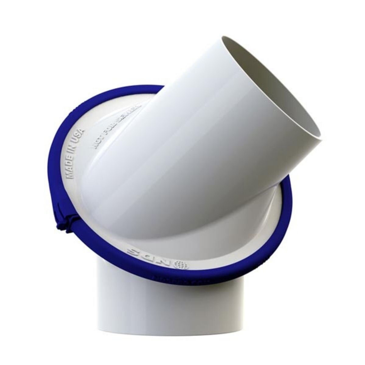 NDS Swivel Fit PVC Fitting White 4 in. Adjustable Connection 0 Degree ...