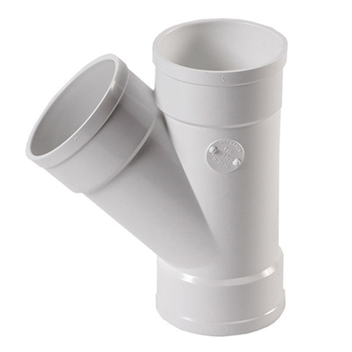 NDS PVC S&D 45 Deg. Wye HUB x HUB x HUB White 3 in | SiteOne US