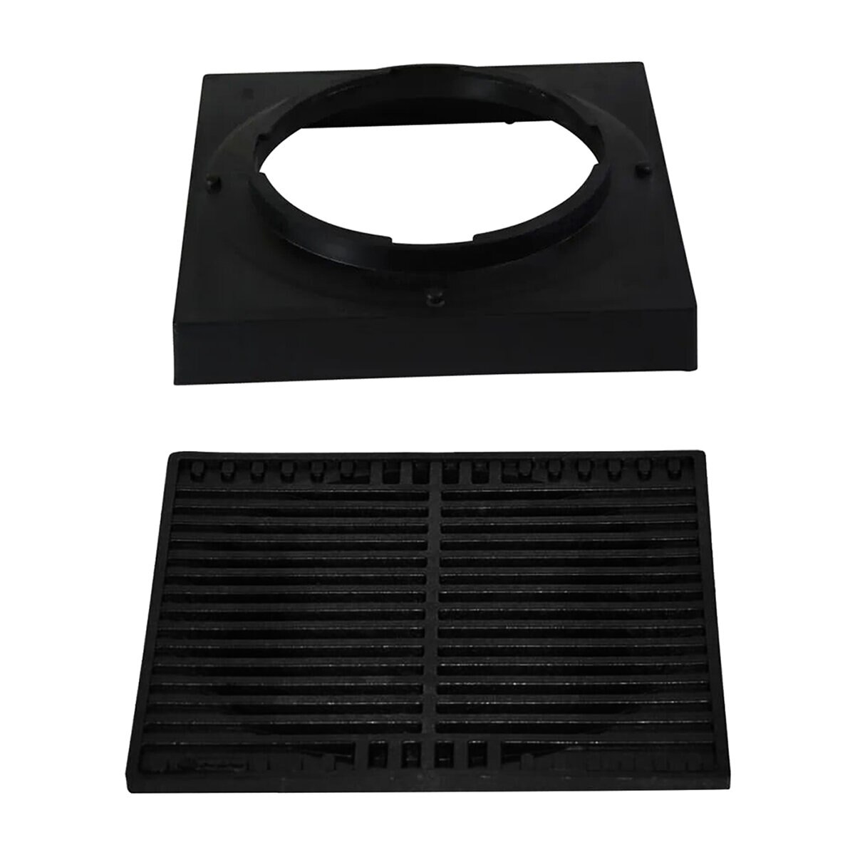 NDS Low Profile Adapter Square w/ Black Atrium Grate 9 | SiteOne