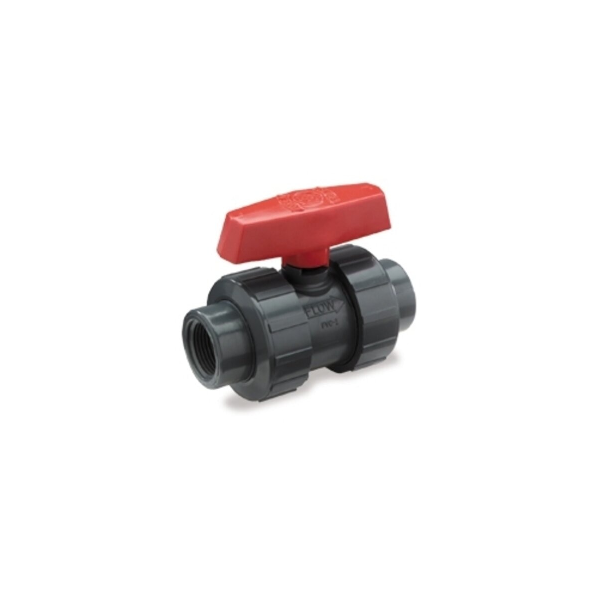 NDS Flo-Control Blocked Tru Union Ball Valve PVC 2 in. Slip & Thread w ...