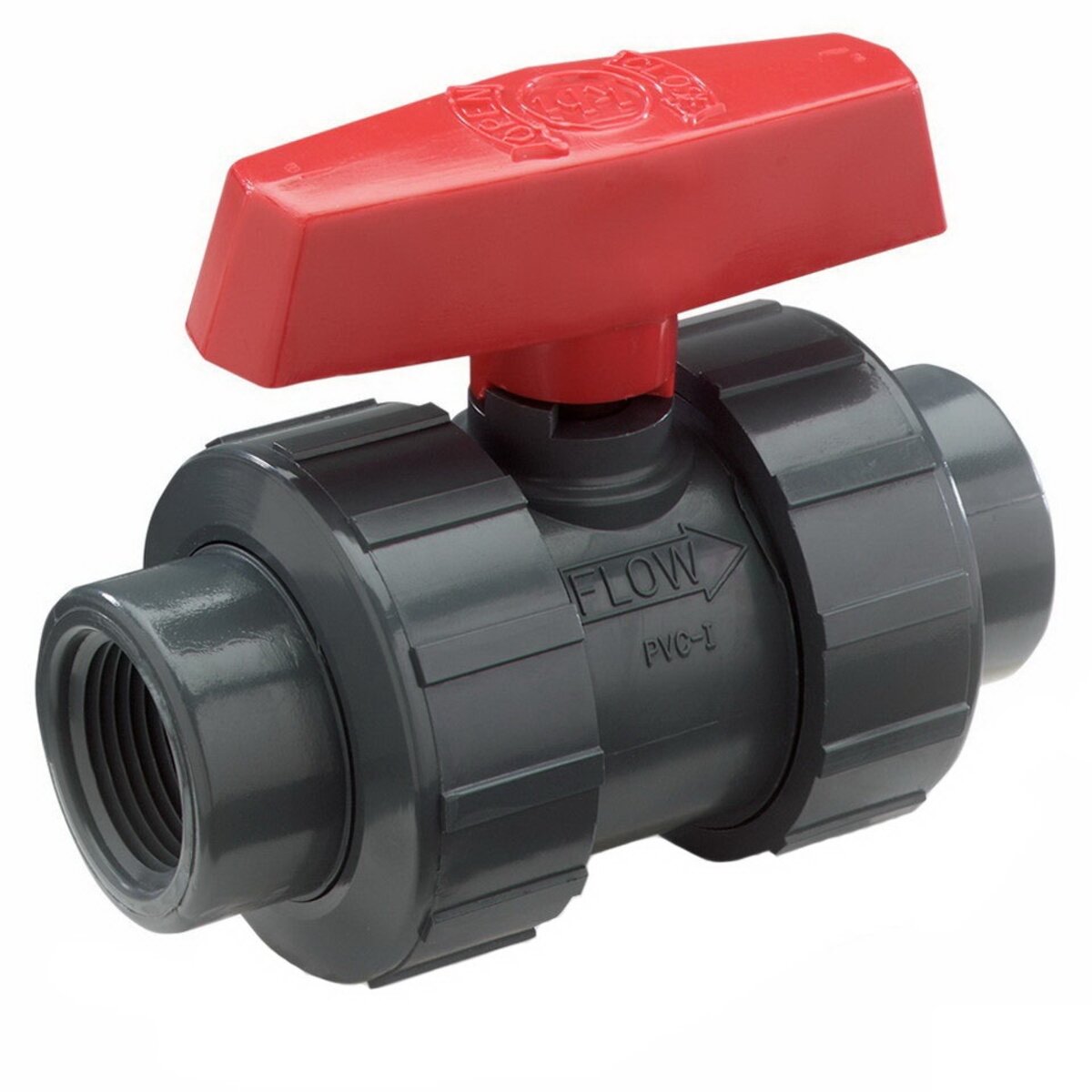 NDS Flo-Control Blocked Tru Union Ball Valve PVC 1 in. Slip & Thread ...