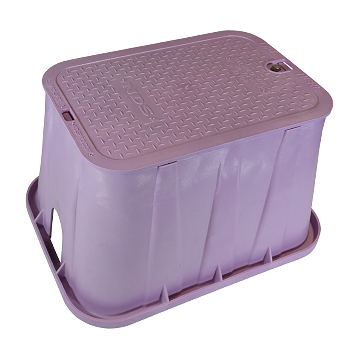 NDS Valve Box Pro-Spec Series Purple Polyethylene Rectangle w/ Bolt ...