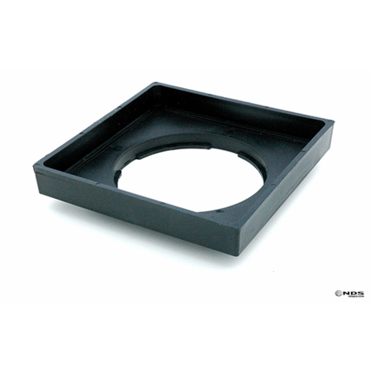 NDS Drain Catch Basin Square Low-Profile Adapter Styrene Black 9 in ...