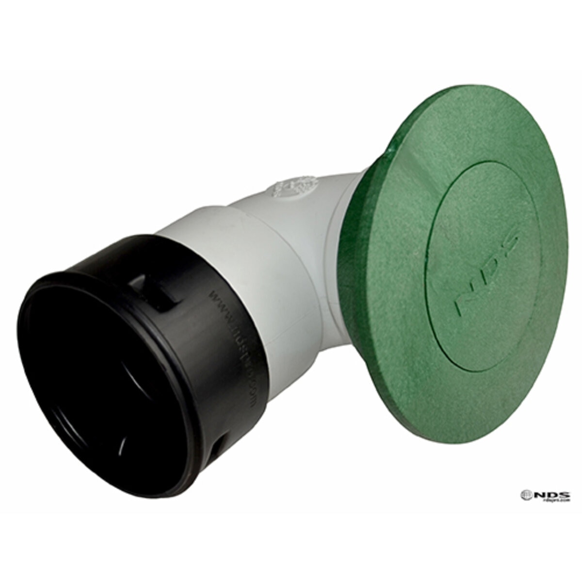 NDS Drainage Emitter Pop-Up Green Plastic 6 in. With Elbow & Corrugated ...