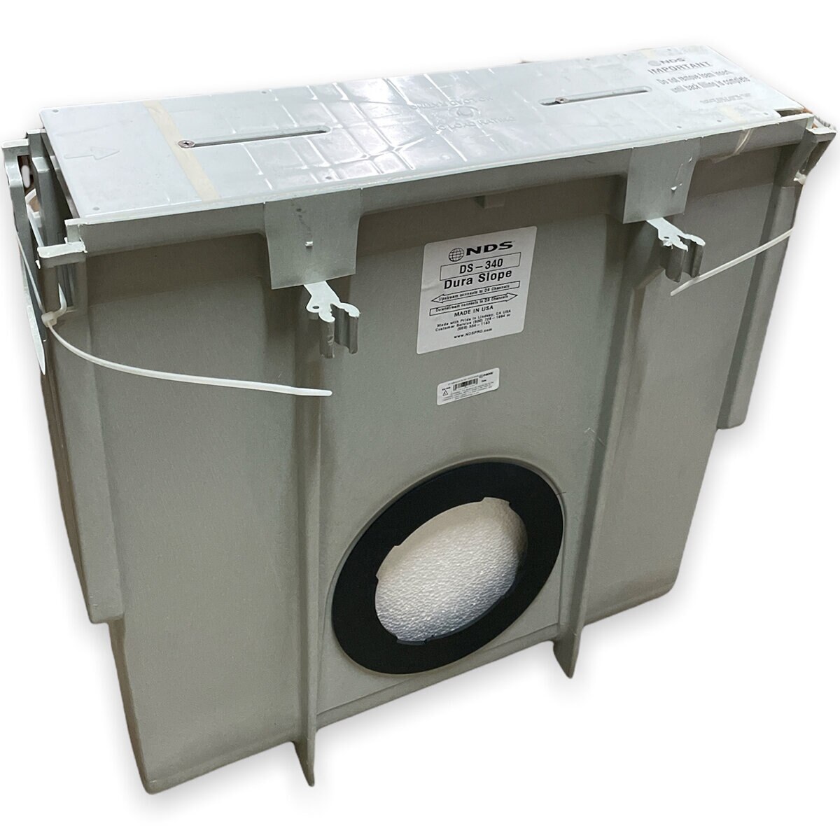 Dura Slope In-Line Catch Basin Gray Nds | SiteOne US