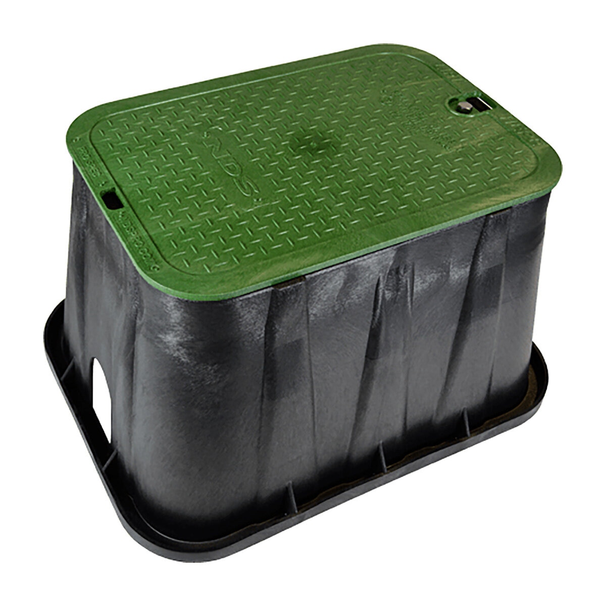 NDS Valve Box Pro-Spec Series Black Box & Green Cover ICV 21-1/8 in. L ...