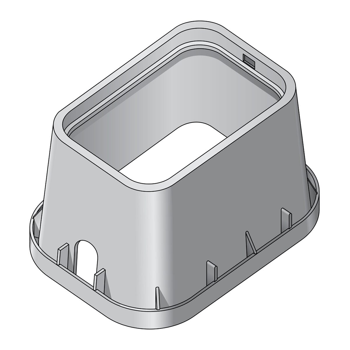 NDS Jumbo Valve Box Standard Black Box/Purple Lid Overlapping Cover ...