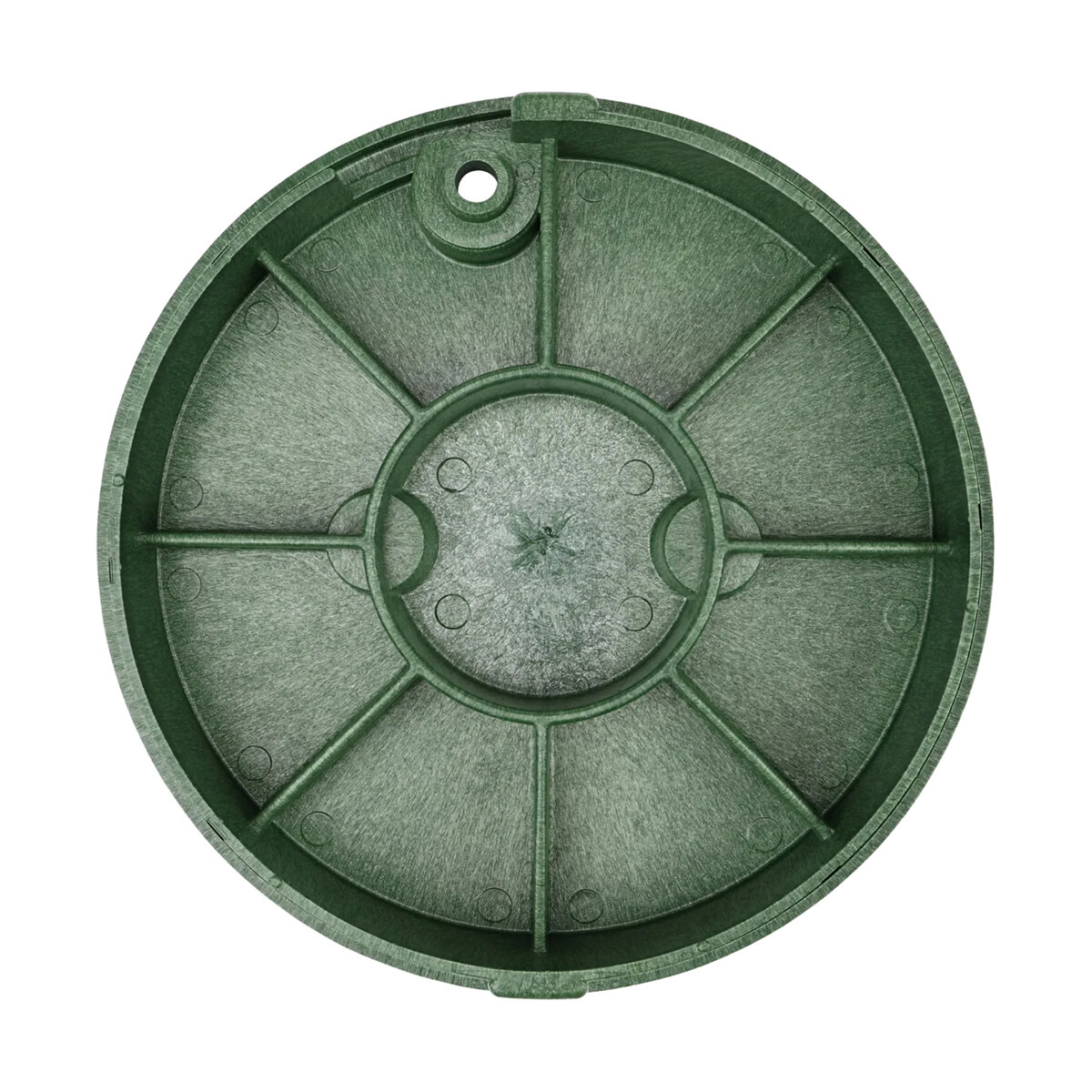 NDS Standard Valve Box Lid Round 10 in. Overlapping Green Polyethylene ...