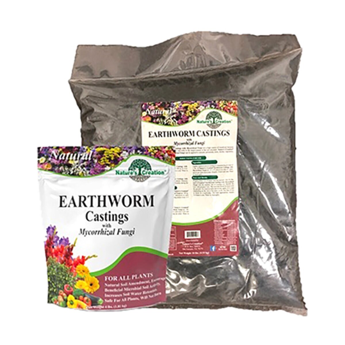 Nature's Creation Earthworm Castings w/ Mycorrhizal Fungi 10 lb ...