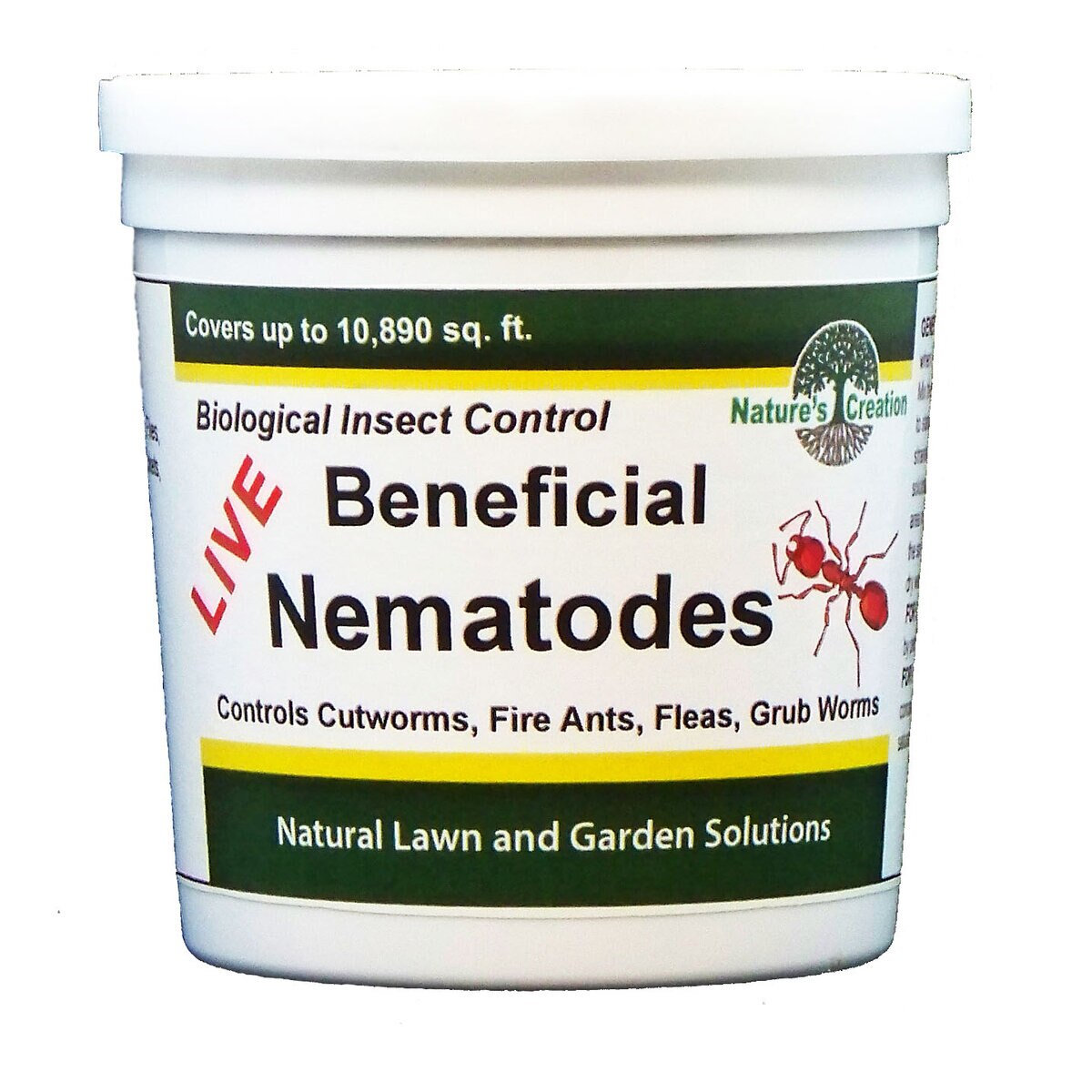 Nature's Creation Live Beneficial Nematodes Small 10,890 sq. ft ...