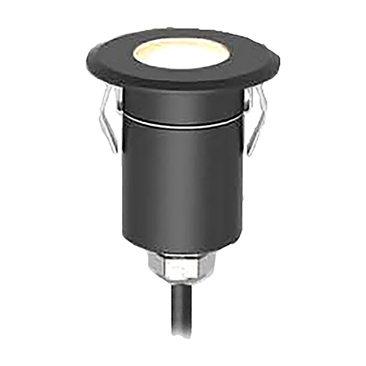 New Lite In-Ground Light Black Finish 45 Degree Eye-Lid Top w/ Frosted ...