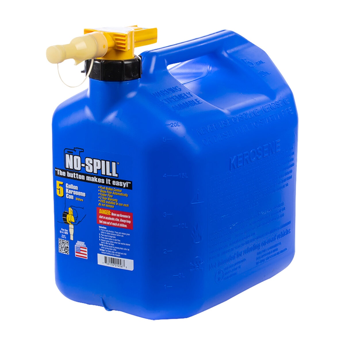 No-Spill Kerosene Can Blue 5 gal. CARB/EPA | SiteOne US