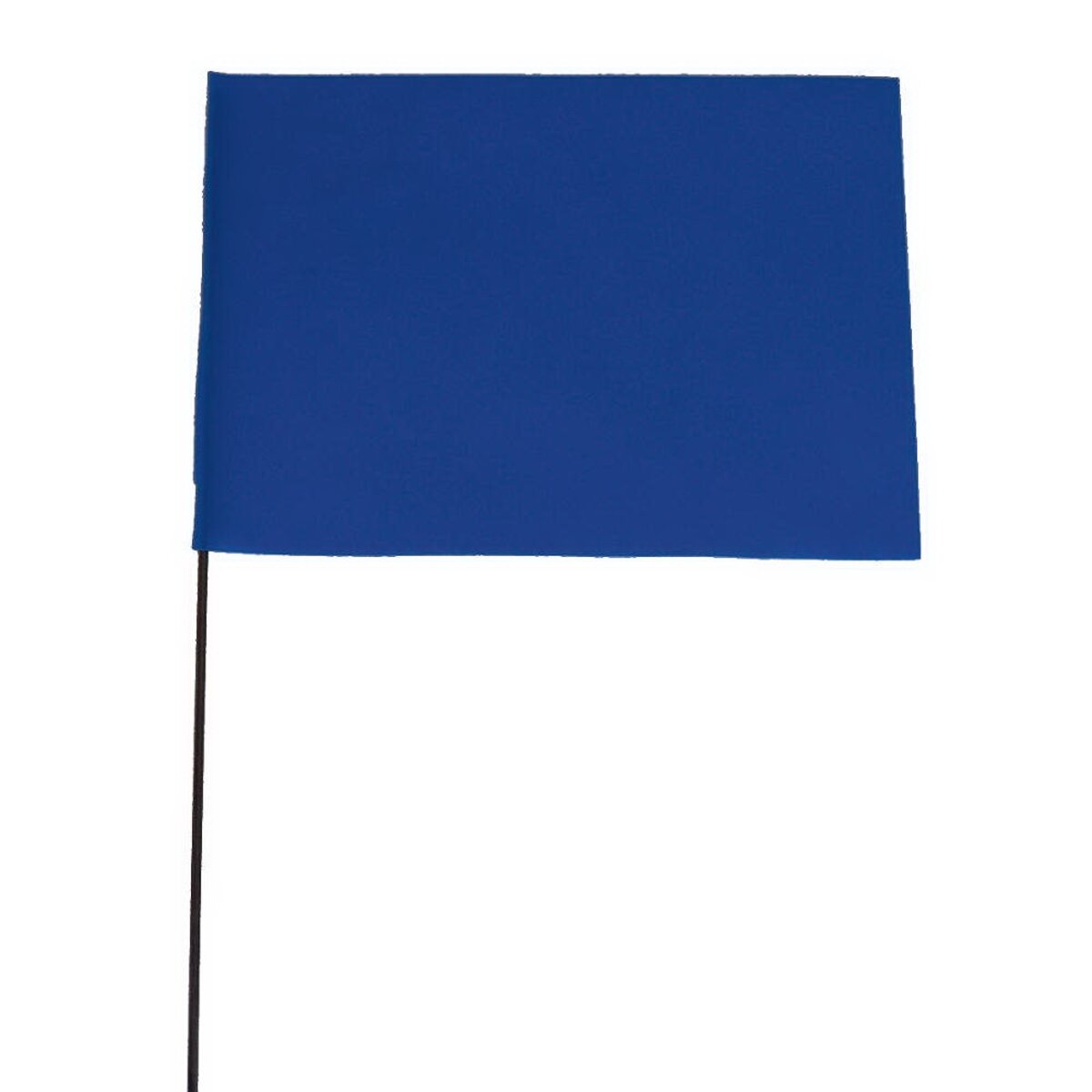 Plain Marking Flag 4 in. X 5 in. With 21 in. Steel Staff (Sold as 100 ...