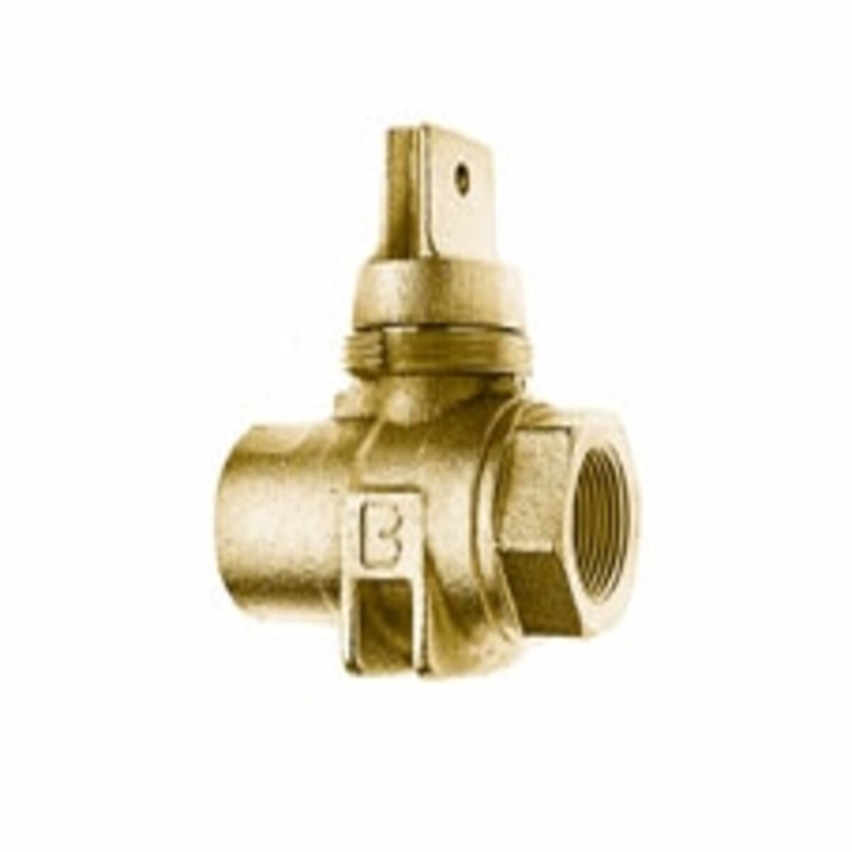 Minneapolis Ball Valve Curb Stop with Drain Lead Free Brass 1 in. FIPT ...