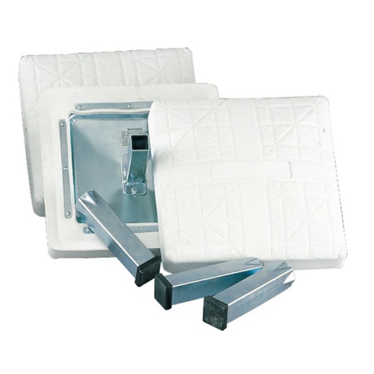 Major League Base Set w/ Anchors & Plugs 15 in. W x 15 in. D x 3 in. H ...