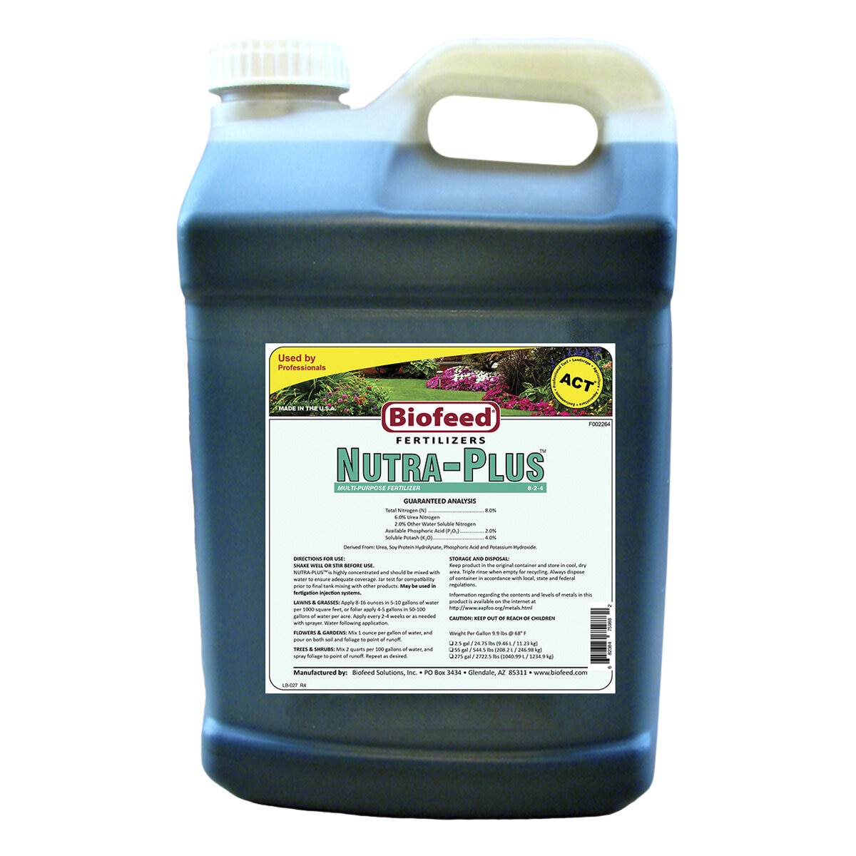 Nutra-Plus Liquid Fertilizer 8-2-4 2.5 gal | SiteOne US
