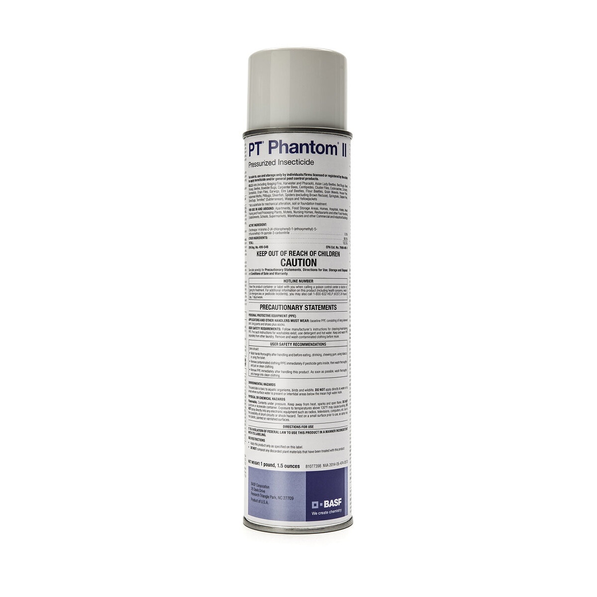 Phantom Aerosol Bug Spray: Insecticide Label & Product Info